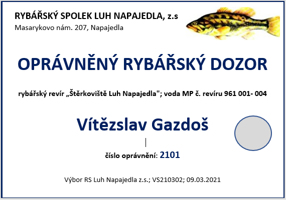 Rybářská stráž :: Luh Napajedla